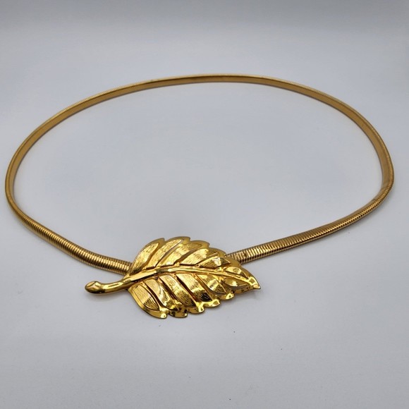 Vintage Accessories | Accessories | Vintage Goldtone Leaf Skinny Snake ...
